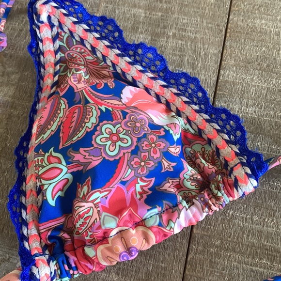 kelzposh | Swim | The Siobhan Royal Blue Scrunched Booty String Bikini ...